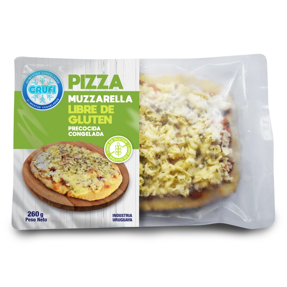 Pizza Muzzarella Crufi 𝗦𝗶𝗻 𝗚𝗹𝘂𝘁𝗲𝗻 260 gs - Cold Market Congelados